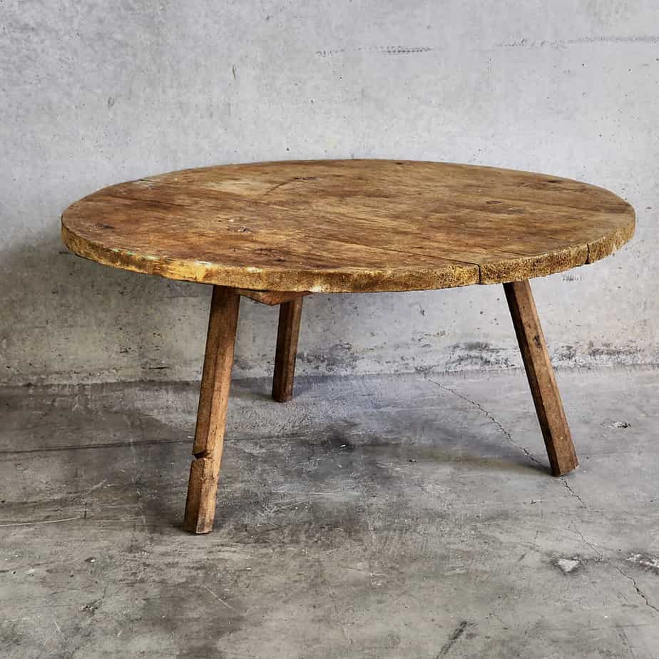 Table ronde ancienne | Table basse ancienne | AMARU